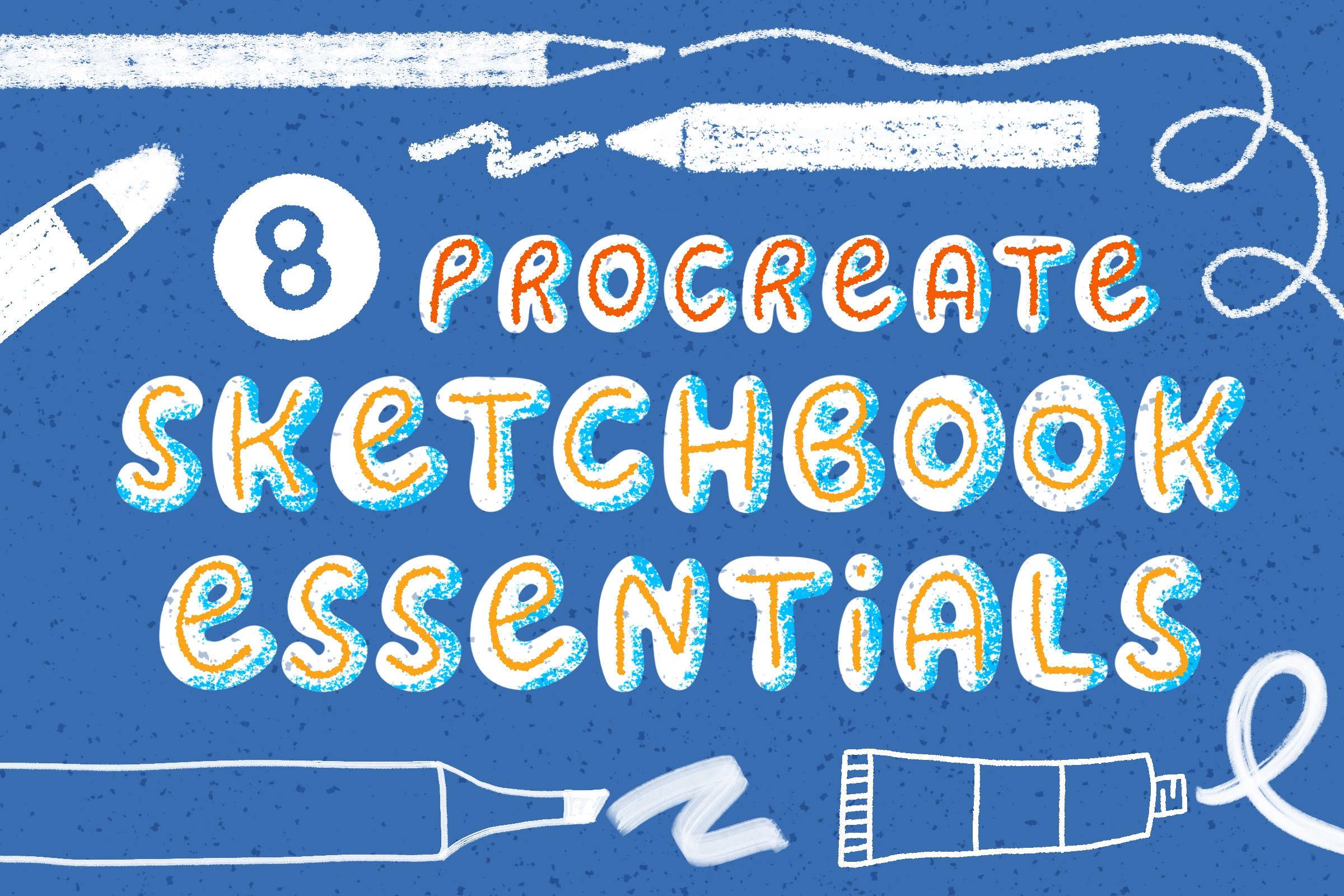 Procreate Mixed Media Sketchbook Essential Brushes - Design Cuts Procreate Mixed Media Sketchbook Essential Brushes - Design Cuts