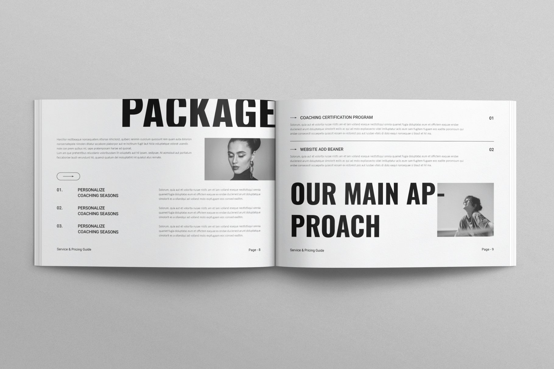 Services Guide Layout Design Template Landscape - Design Cuts Services Guide Layout Design Template Landscape - Design Cuts